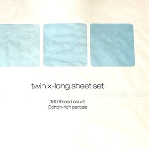 Room Essentials | Bedding | New Tween Xlong Sheet Set Cotton Rich ...